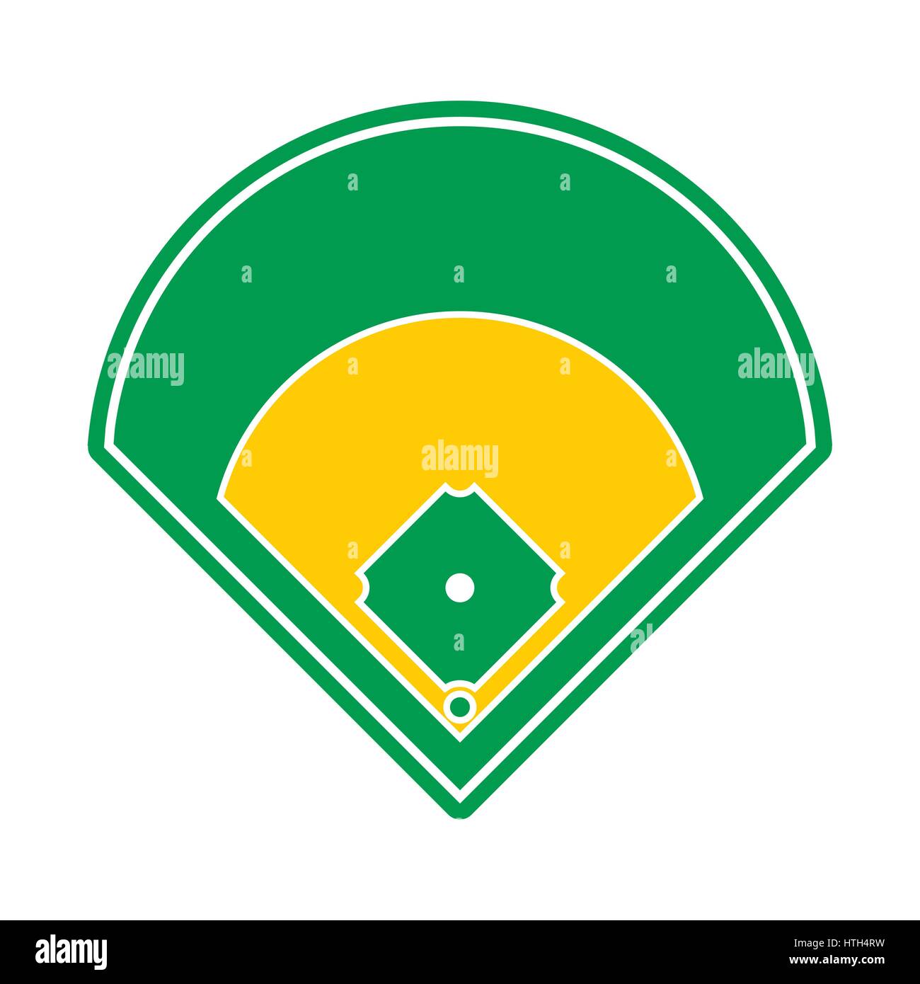Baseball field icon Stock Vector Image & Art - Alamy