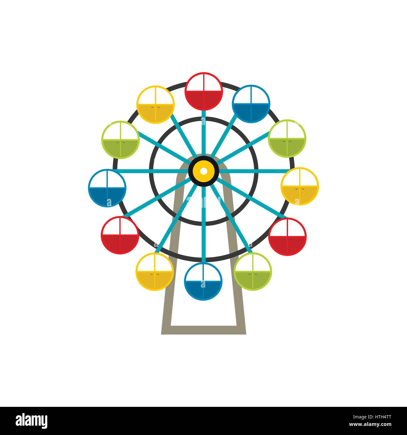 Big carnival fair wheel Cut Out Stock Images & Pictures - Alamy