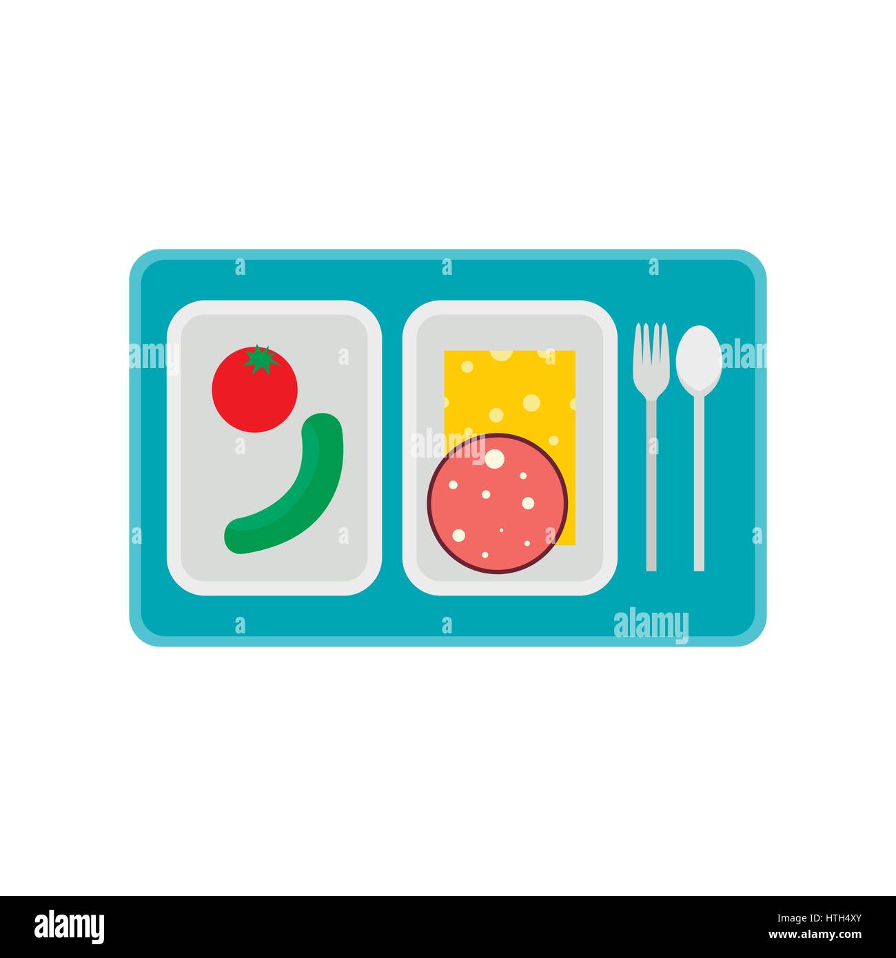Airplane food tray Stock Vector Images - Alamy