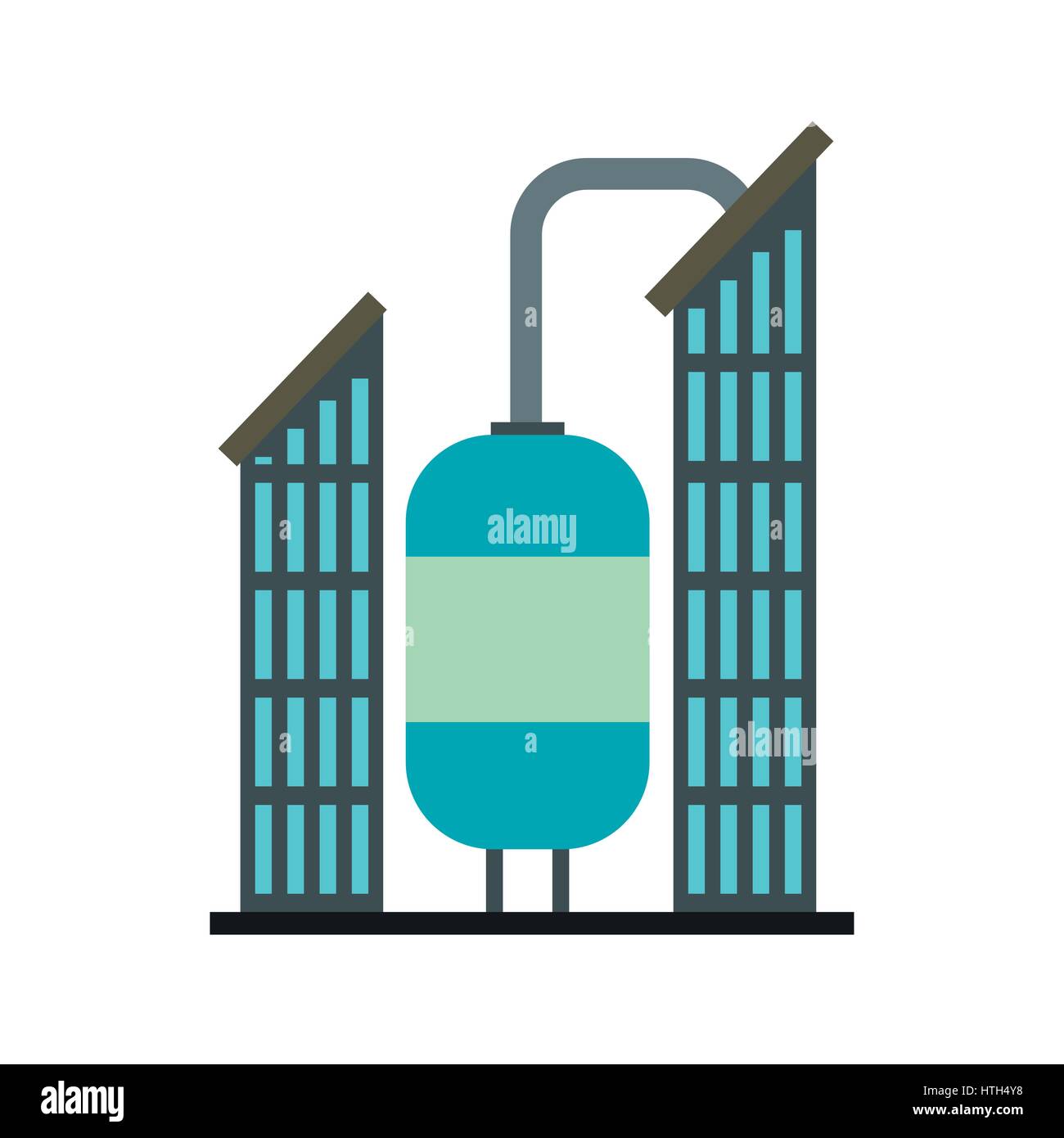 Oil refinery or chemical plant icon Stock Vector Image & Art - Alamy