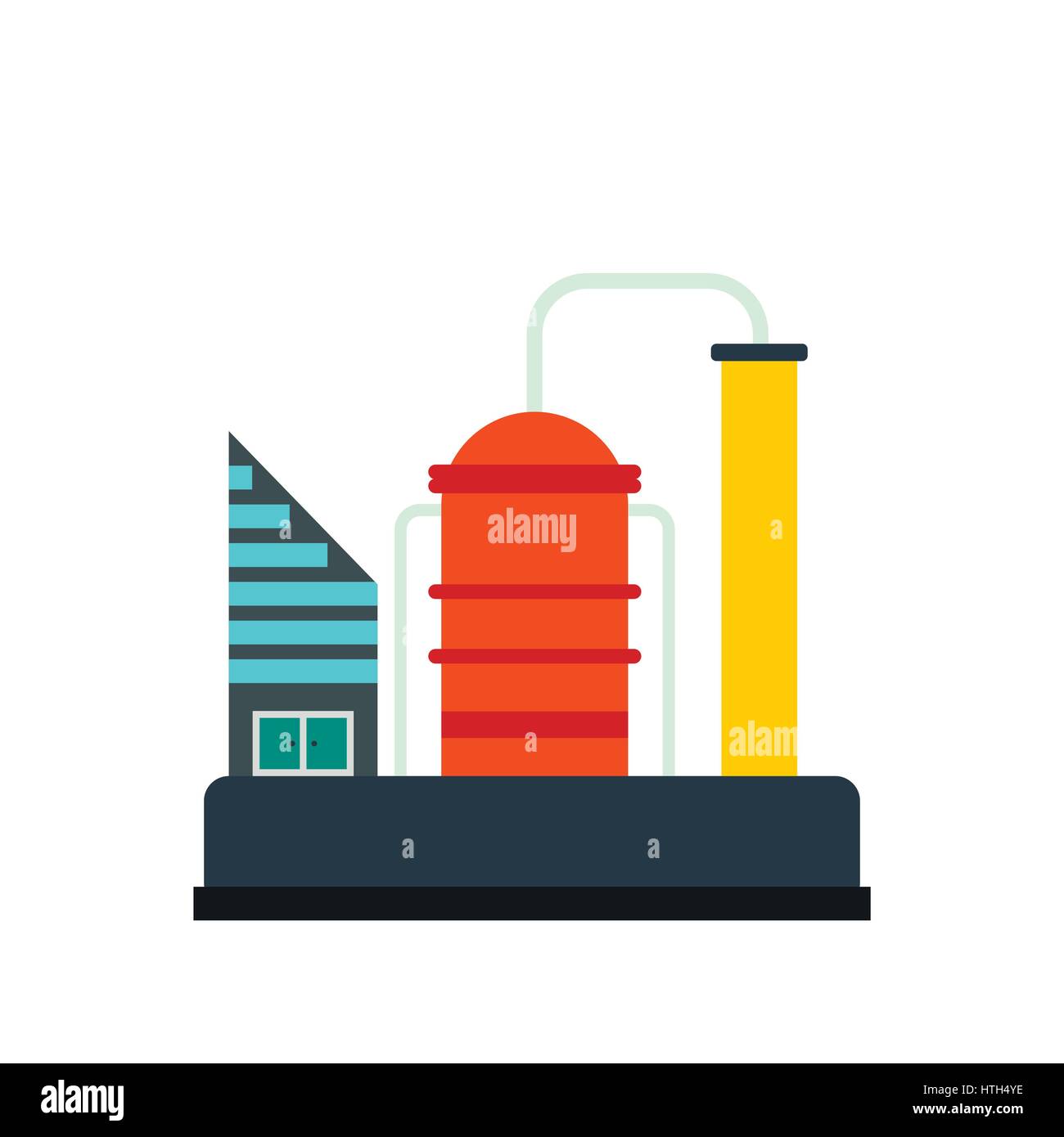 Oil refinery or chemical plant icon Stock Vector Image & Art - Alamy