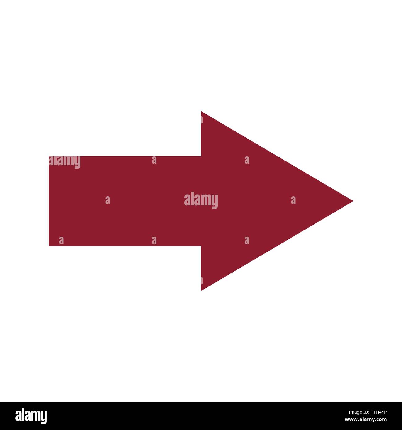 Red right arrow icon Stock Vector Image & Art - Alamy