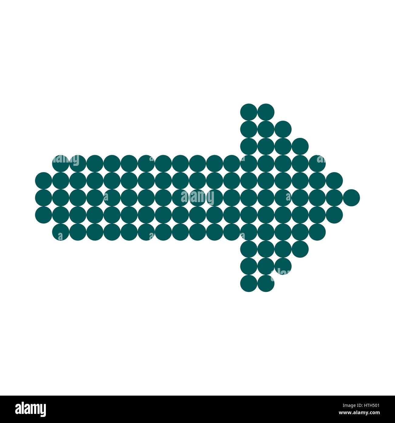 Blue dot arrow icon Stock Vector Image & Art - Alamy