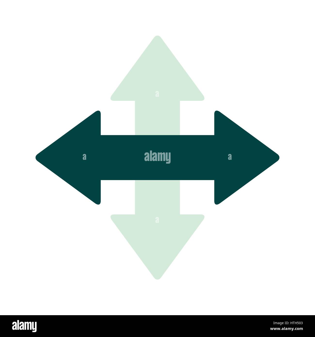 Cross arrows icon Stock Vector Image & Art - Alamy