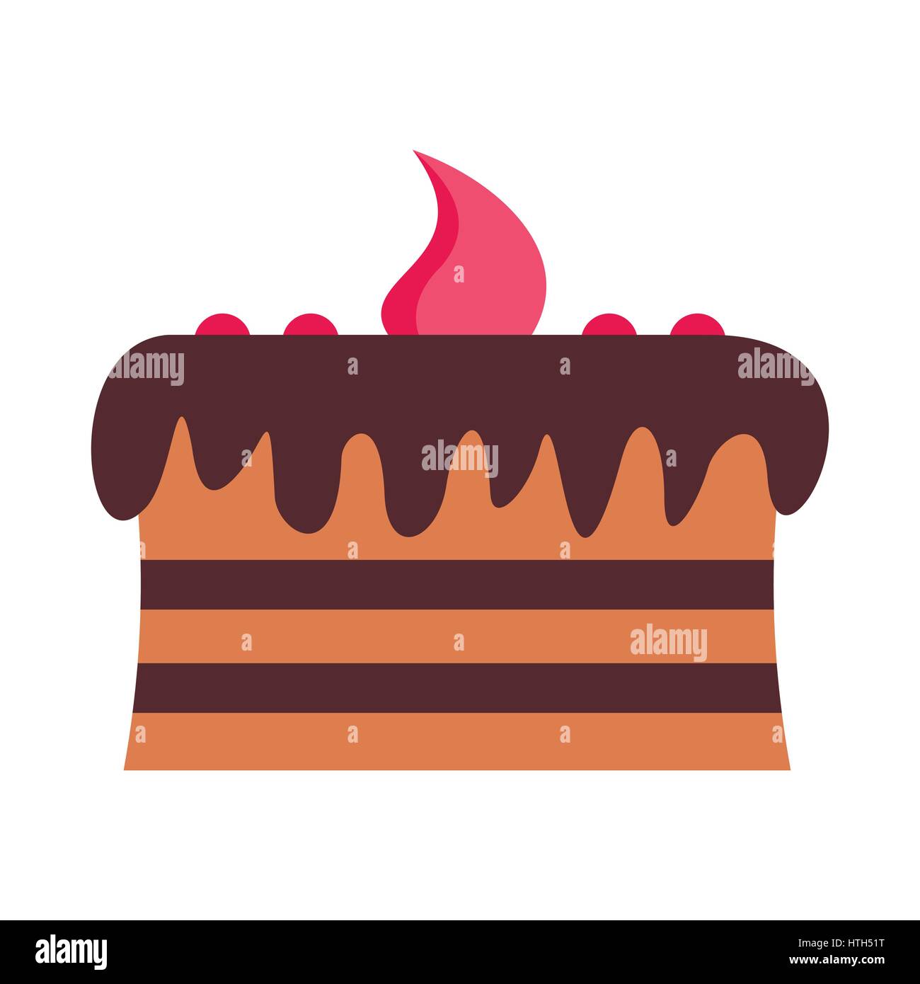 Round cake baking fresh Stock Vector Images - Alamy