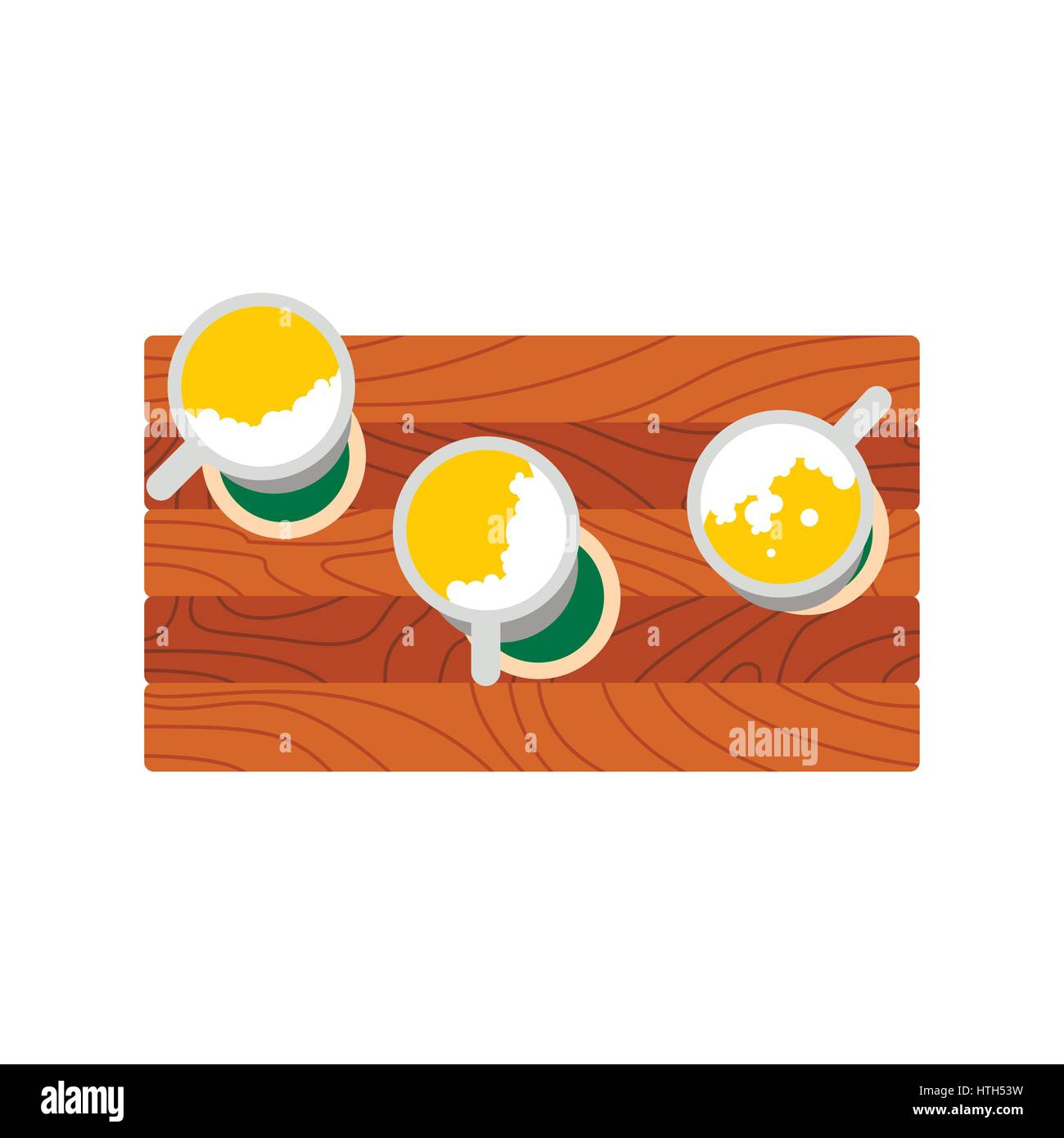 Beer light on wooden Stock Vector Images - Alamy