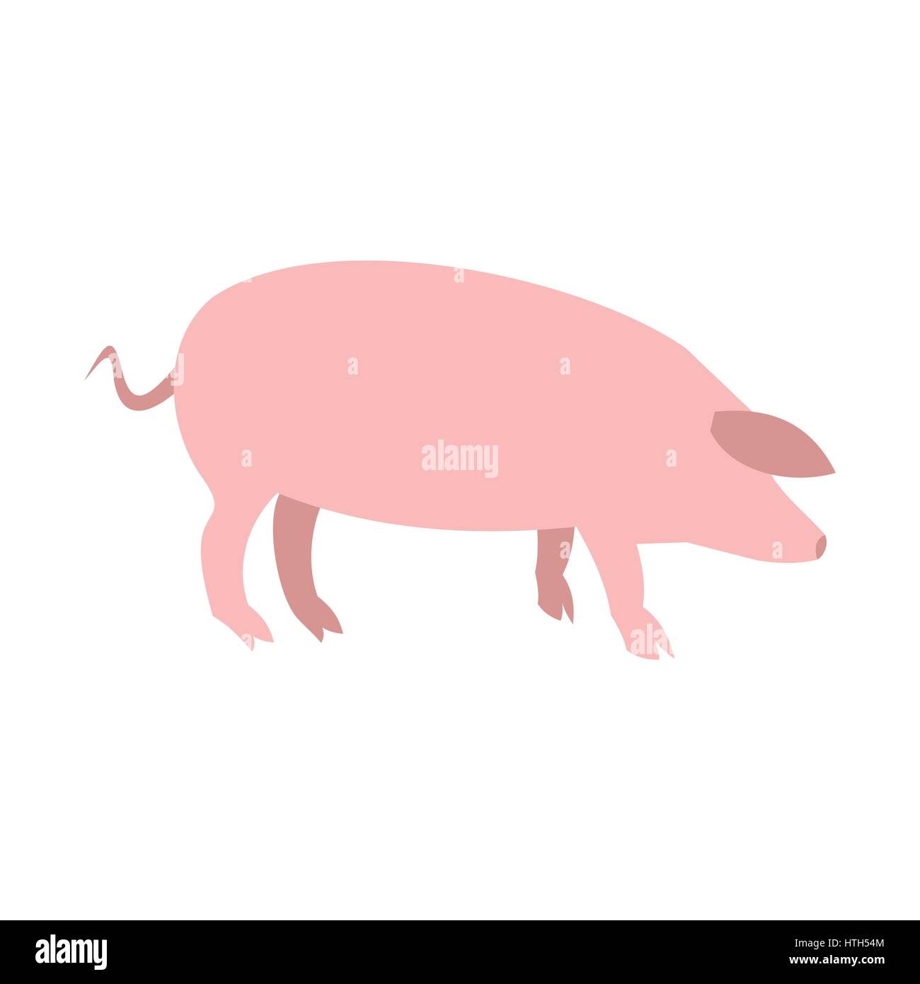 Pig icon flat Stock Vector Image & Art - Alamy