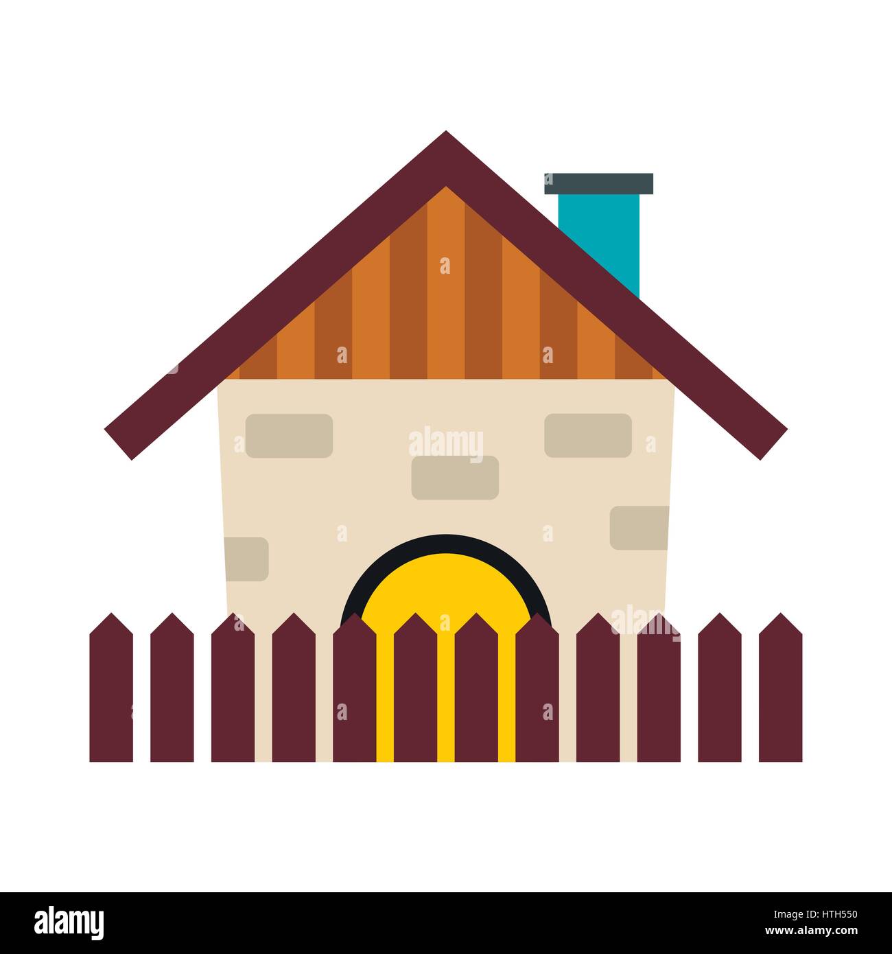 Countryside farm land fence Cut Out Stock Images & Pictures - Alamy