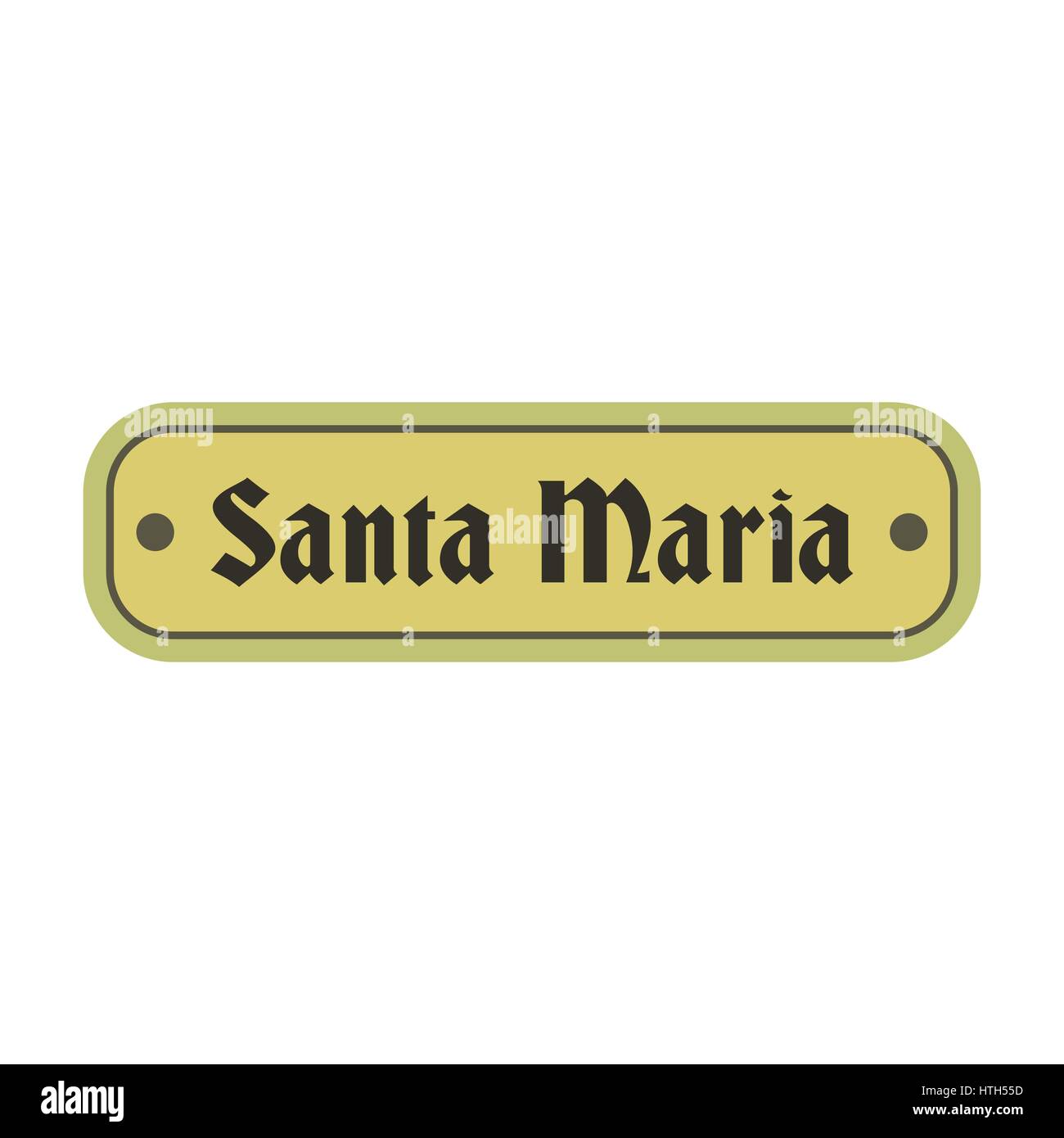 Santa maria logo hi-res stock photography and images - Alamy