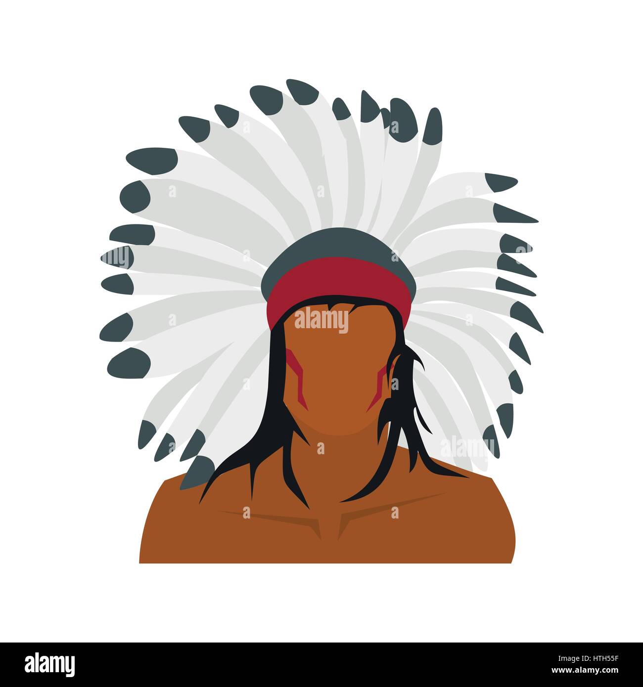 Native american man hat Cut Out Stock Images & Pictures - Alamy