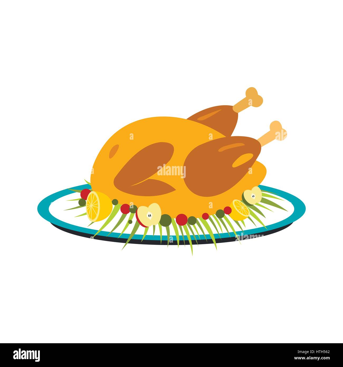 Roasted turkey icon Stock Vector Image & Art - Alamy