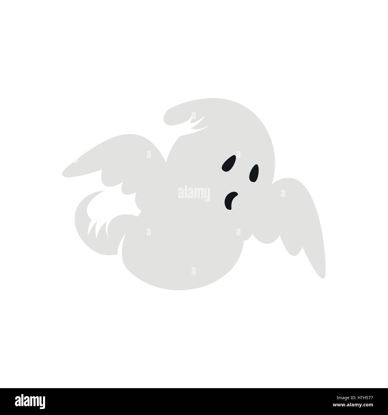 Ghost icon flat Stock Vector Image & Art - Alamy