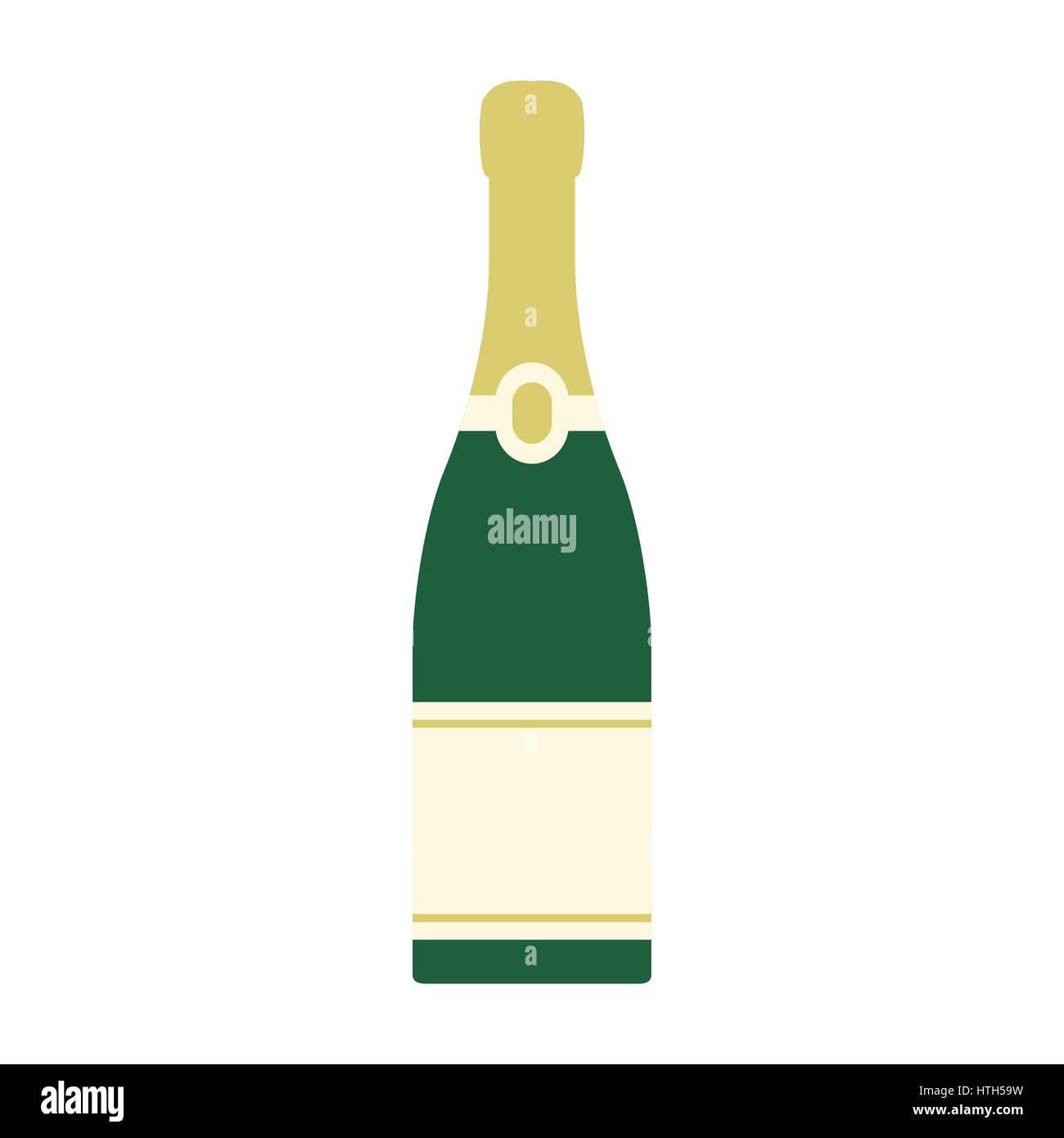Open champagne bottle restaurant Stock Vector Images - Alamy