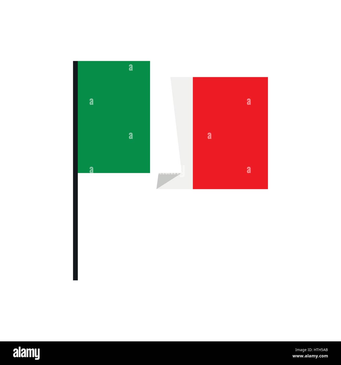 Simple icon vector italian flag hi-res stock photography and images - Alamy