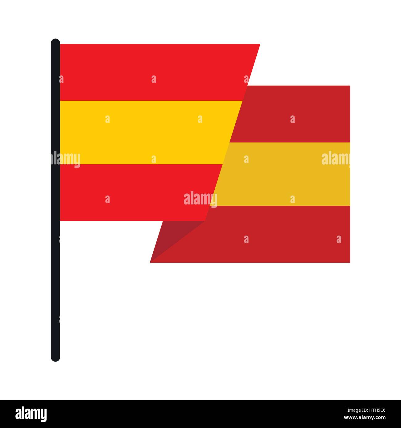 Flag of Spain icon, flat style Stock Vector Image & Art - Alamy