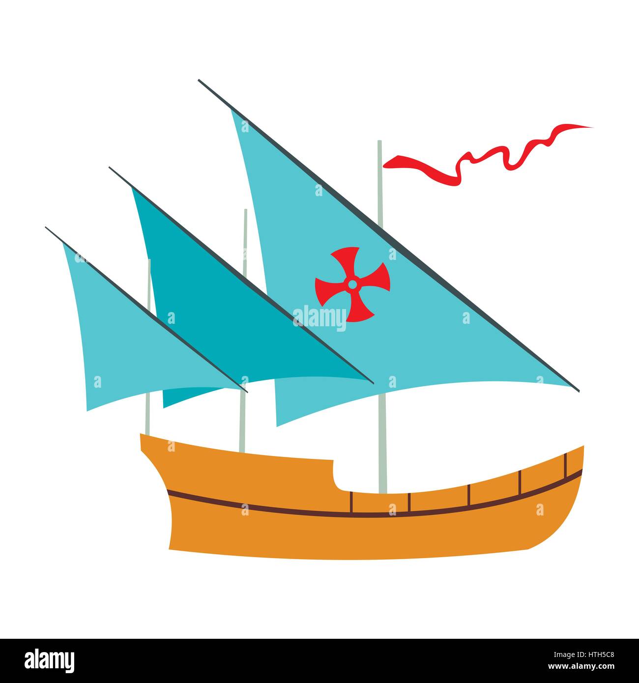 Santa maria ship illustration hi-res stock photography and images - Alamy