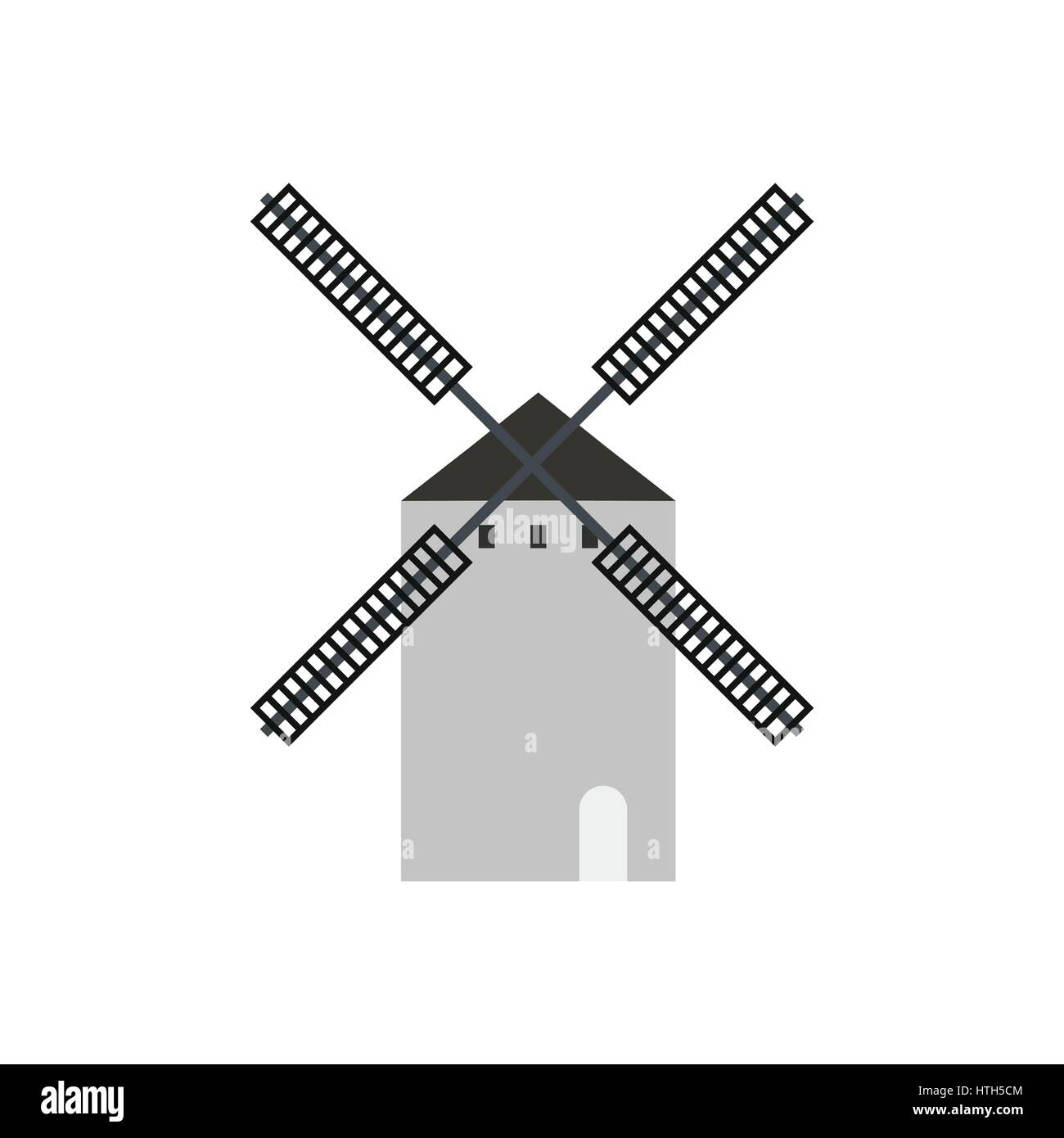 Spanish windmill icon, flat style Stock Vector Image & Art - Alamy