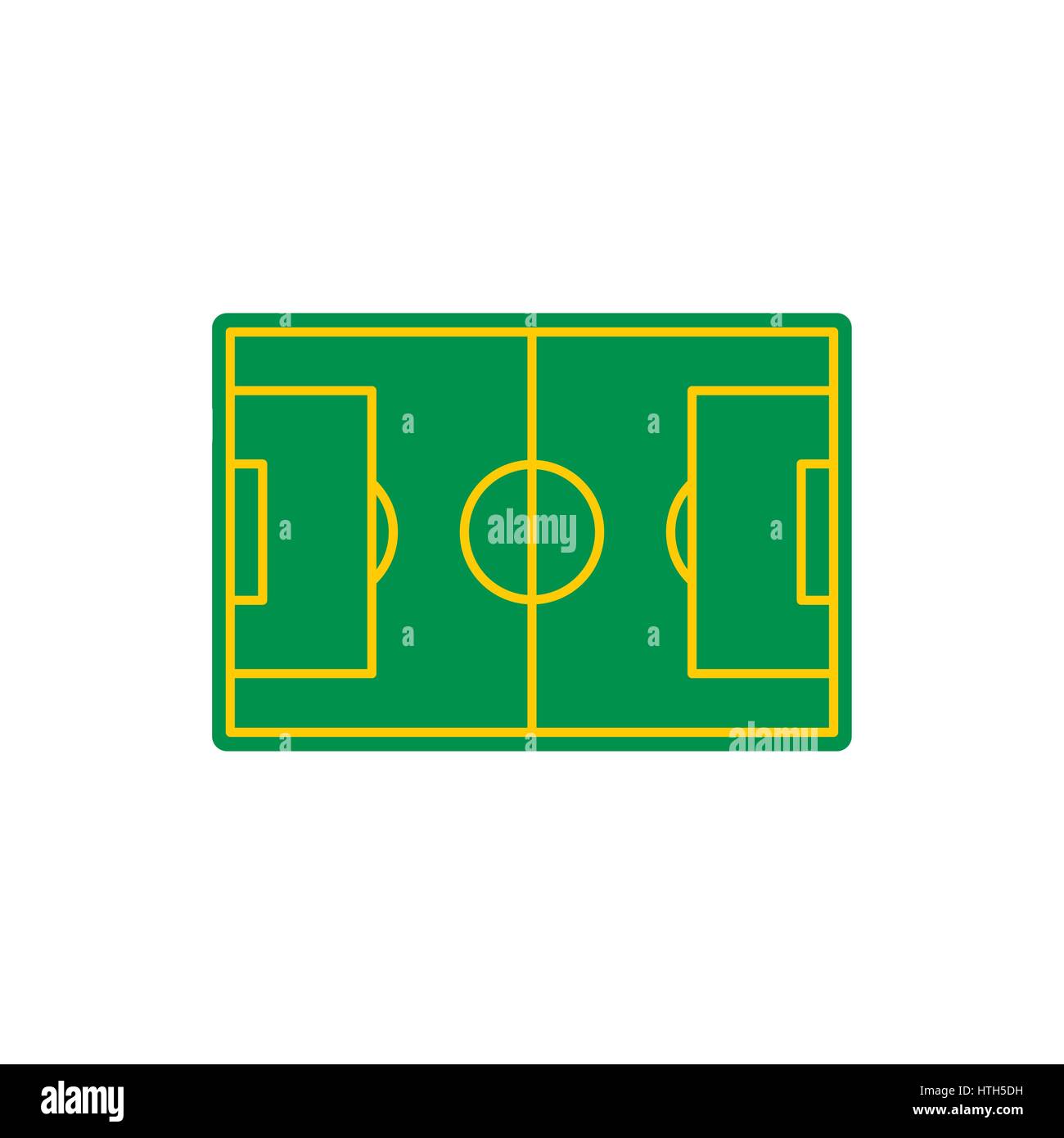 Soccer field icon, flat style Stock Vector Image & Art - Alamy