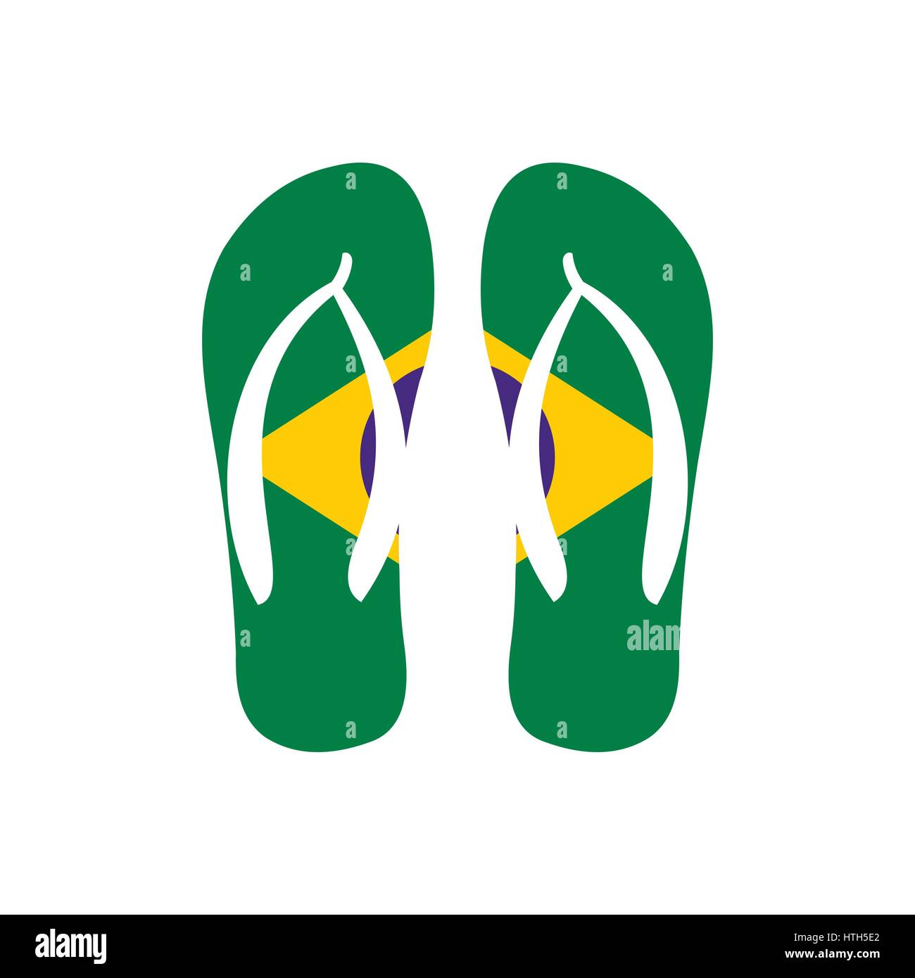 Flip flops shore in Stock Vector Images - Alamy