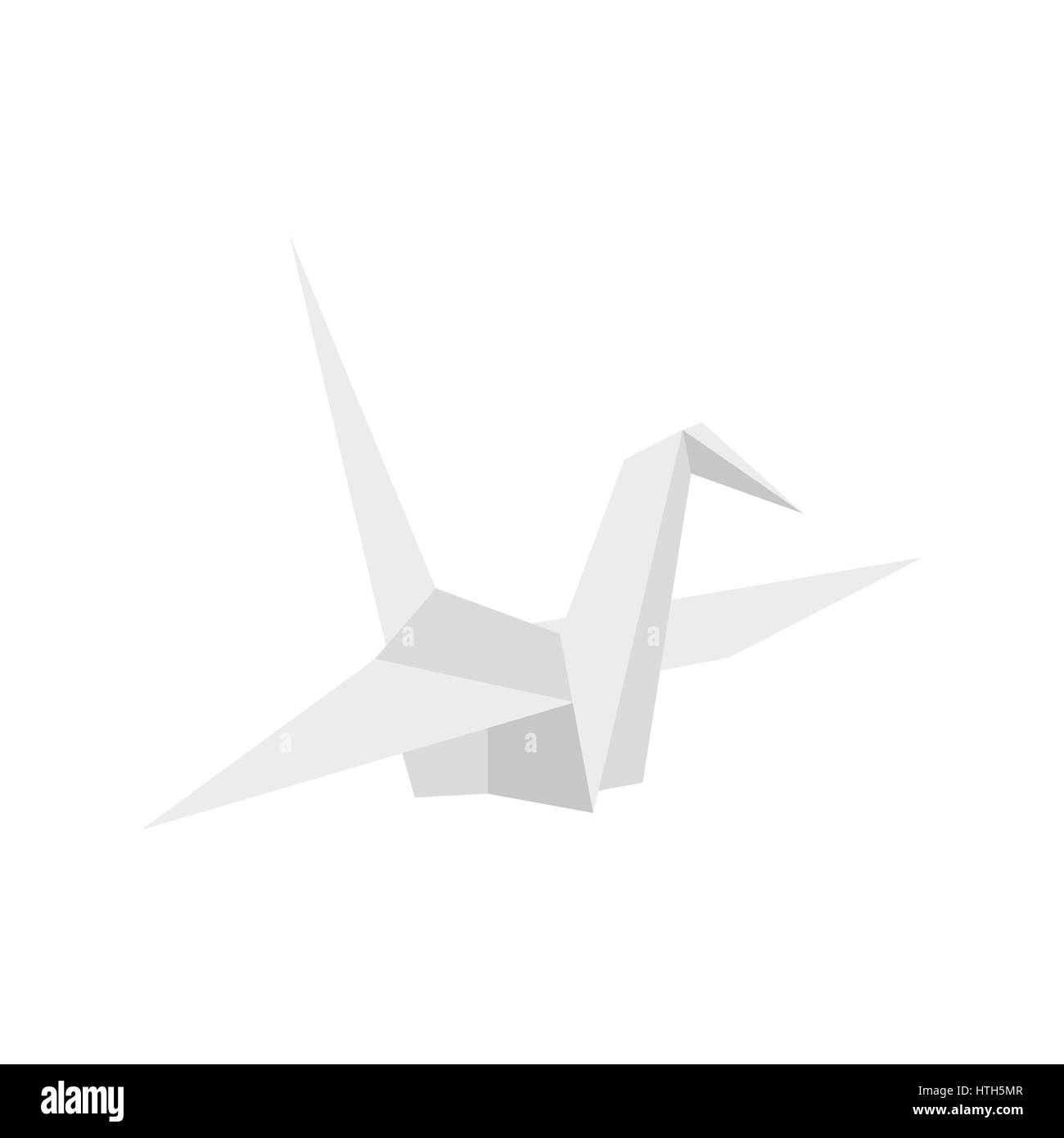 Paper Dove icon, flat style Stock Vector Image & Art - Alamy