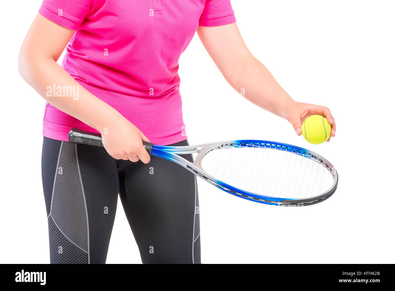 Female tennis player hit ball hi-res stock photography and images - Alamy