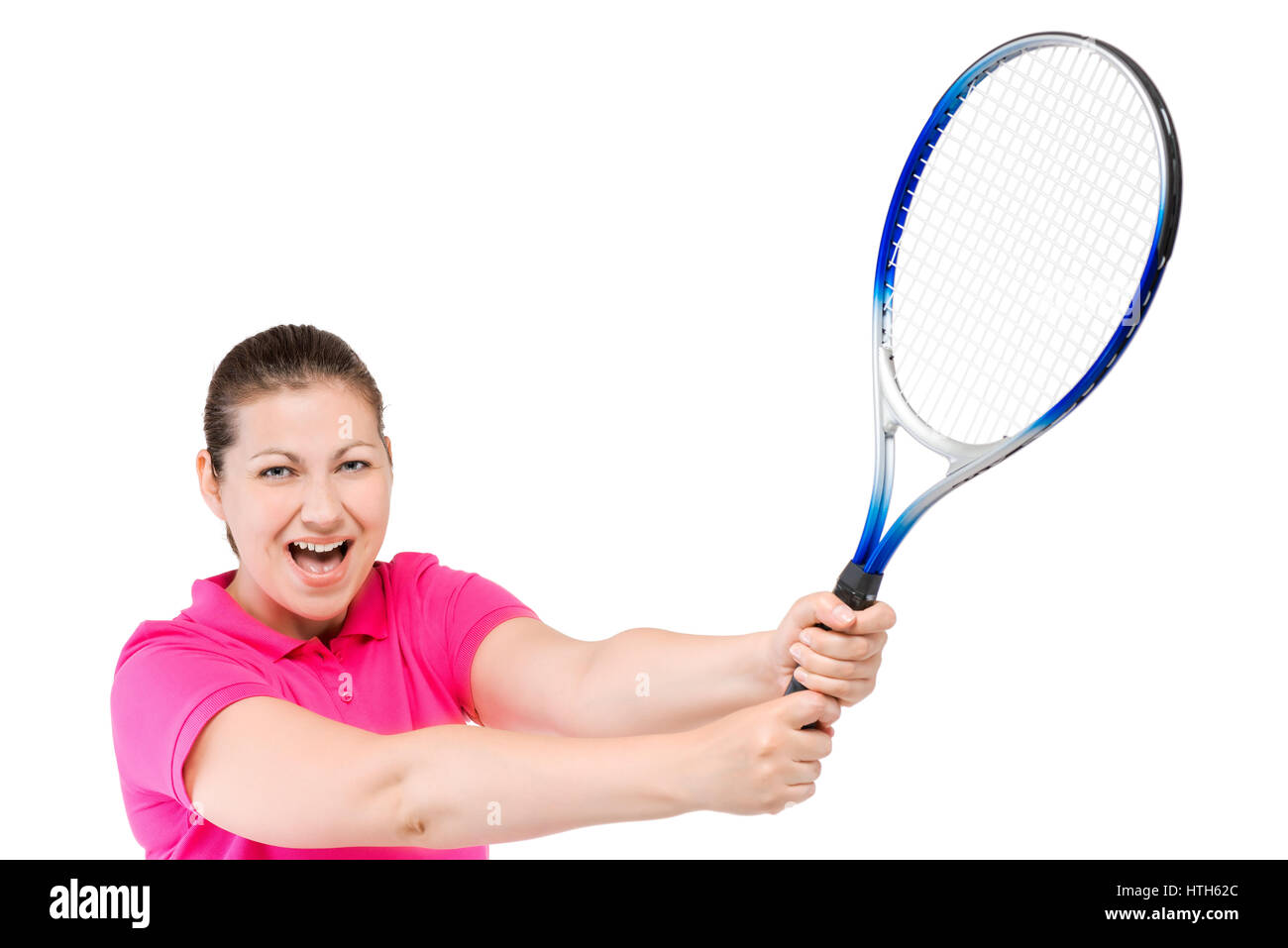 Girl cheering tennis hi-res stock photography and images - Alamy