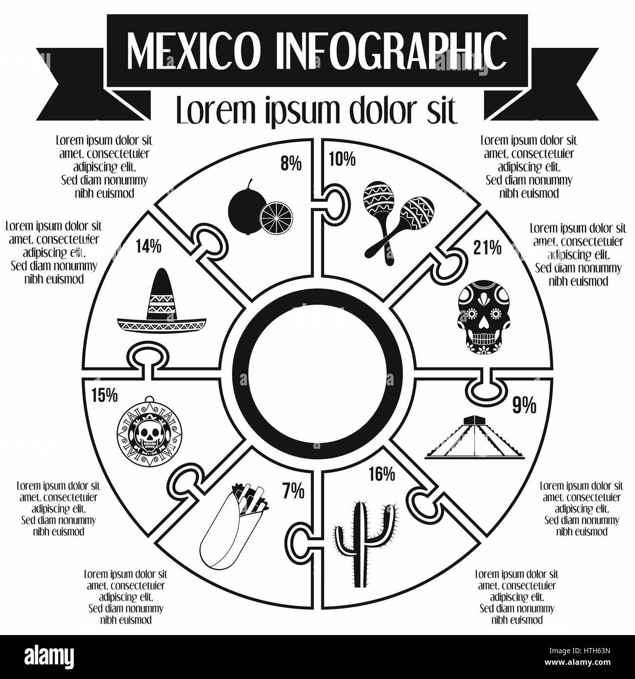 Infographic about aztec hi-res stock photography and images - Alamy