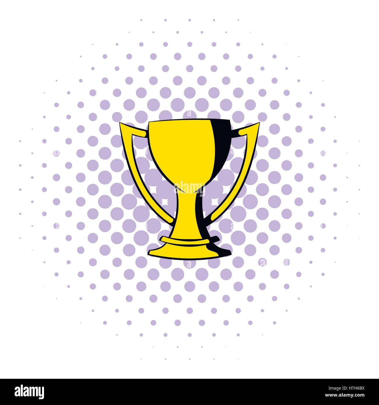 Golden trophy cup icon, comics style Stock Vector Image & Art - Alamy