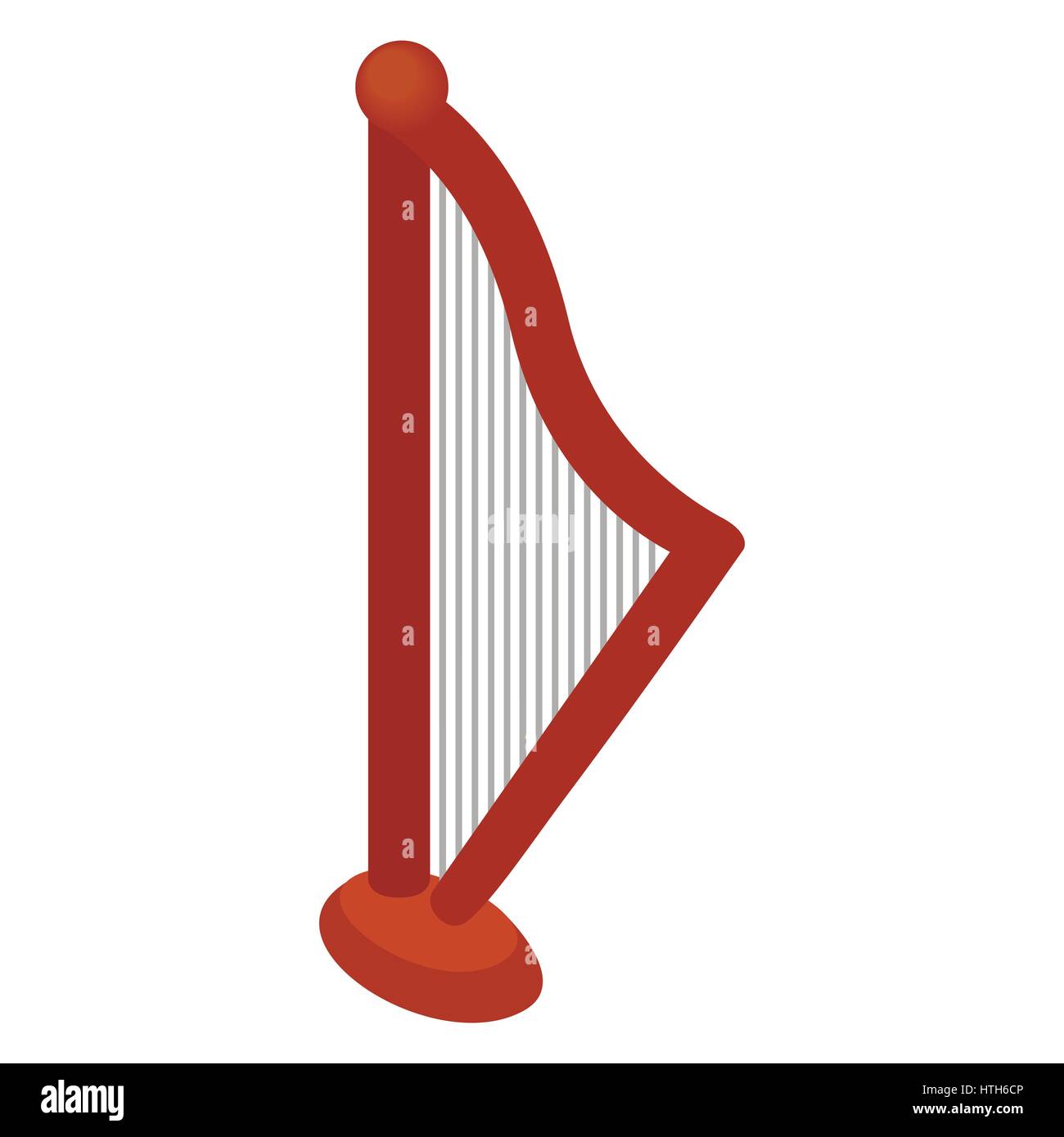 Harp icon, isometric 3d style Stock Vector Image & Art - Alamy