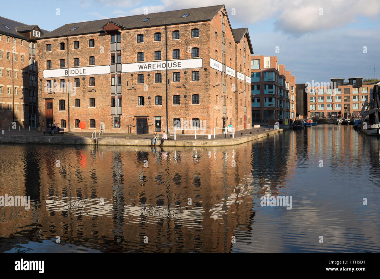 The main basin of Gloucester docks in southern England. It is Britain's ...