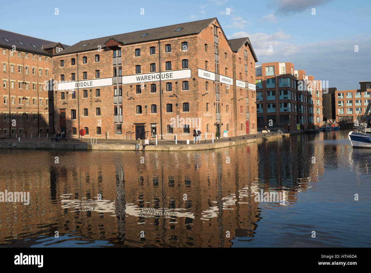 The main basin of Gloucester docks in southern England. It is Britain's ...