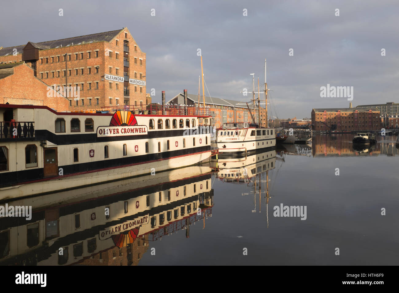 The main basin of Gloucester docks in southern England. It is Britain's ...