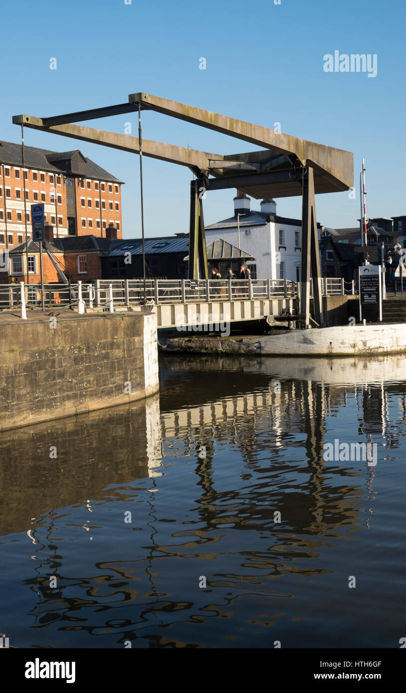 The main basin of Gloucester docks in southern England. It is Britain's ...
