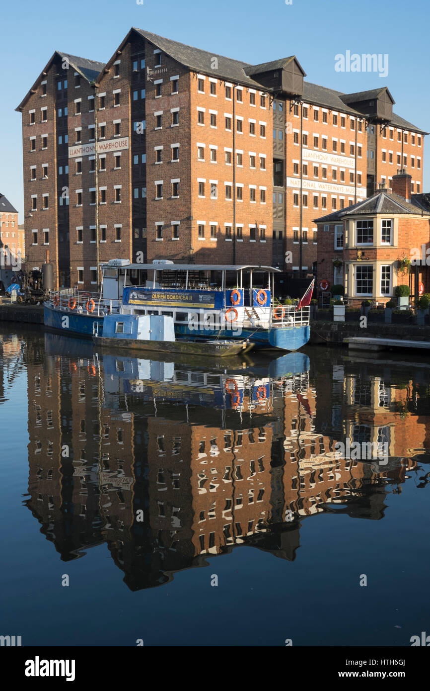 The main basin of Gloucester docks in southern England. It is Britain's ...