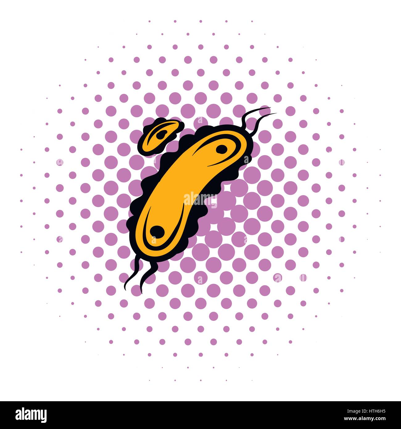 Virus icon, comics style Stock Vector Image & Art - Alamy