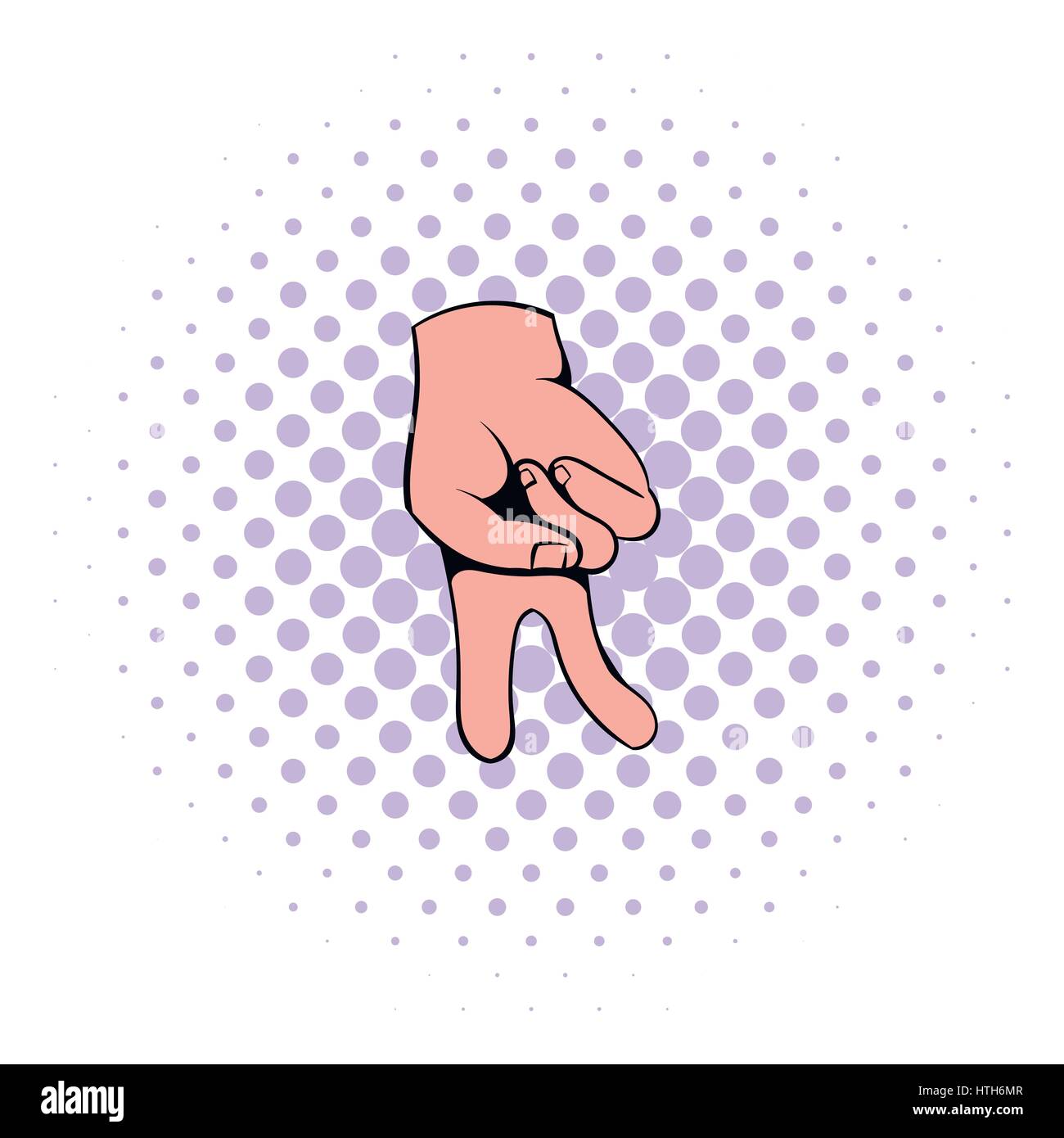 Hand gesture icon, comics style Stock Vector Image & Art - Alamy