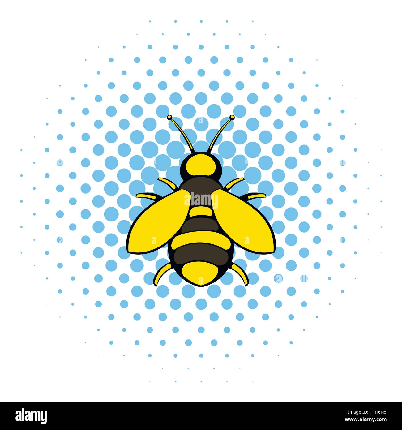 Bee icon, comics style Stock Vector Image & Art - Alamy