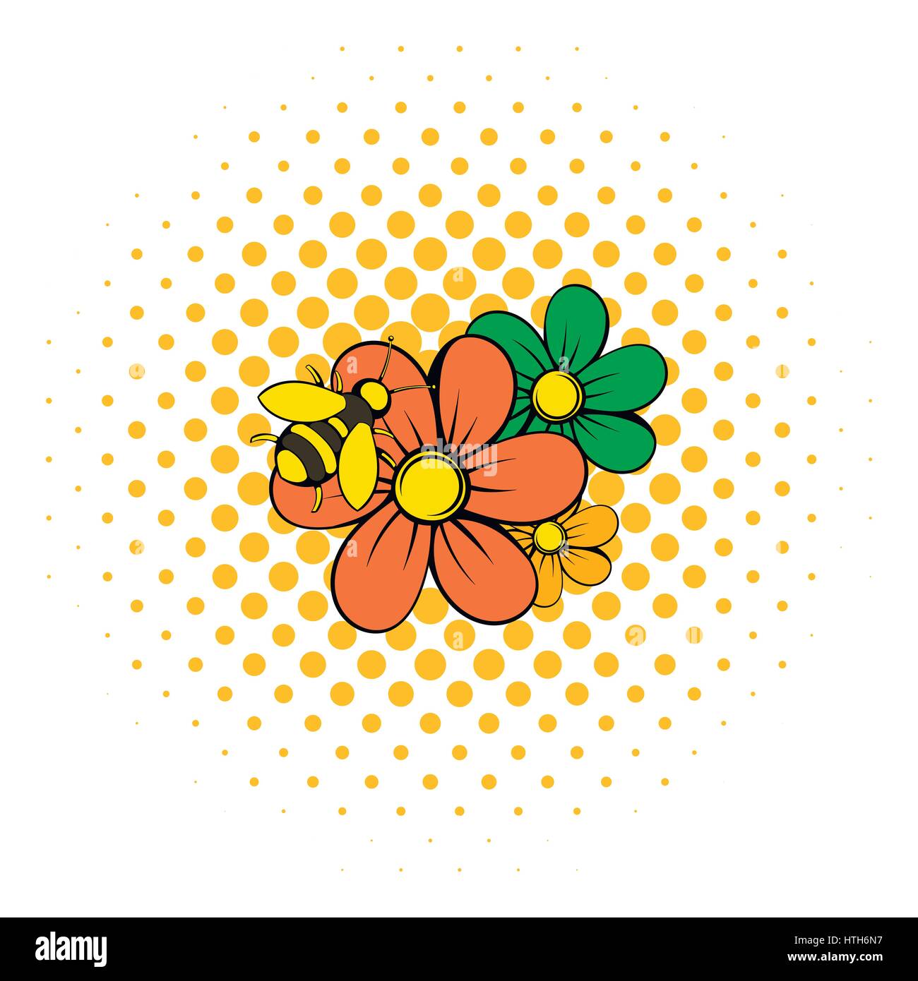 Flower comics hi-res stock photography and images - Alamy