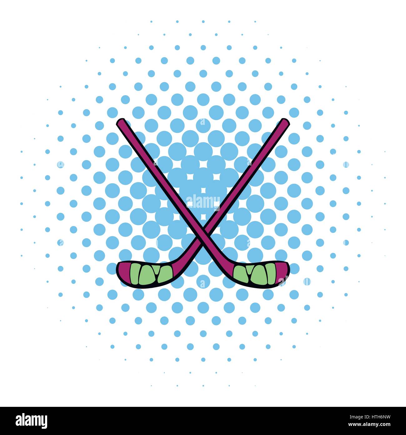 Ice hockey rink icon comics hi-res stock photography and images - Alamy