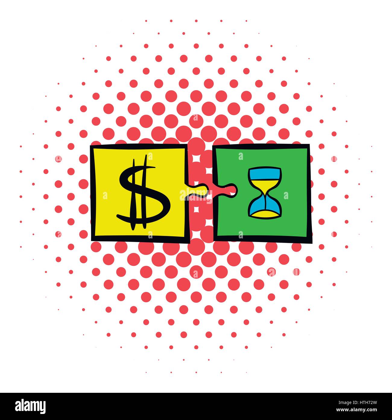 Puzzle and cash symbol Stock Vector Images - Alamy