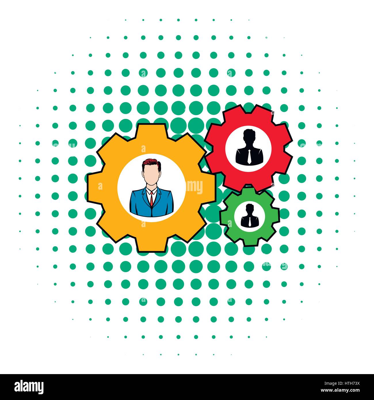 Human resources icon, comics style Stock Vector Image & Art - Alamy