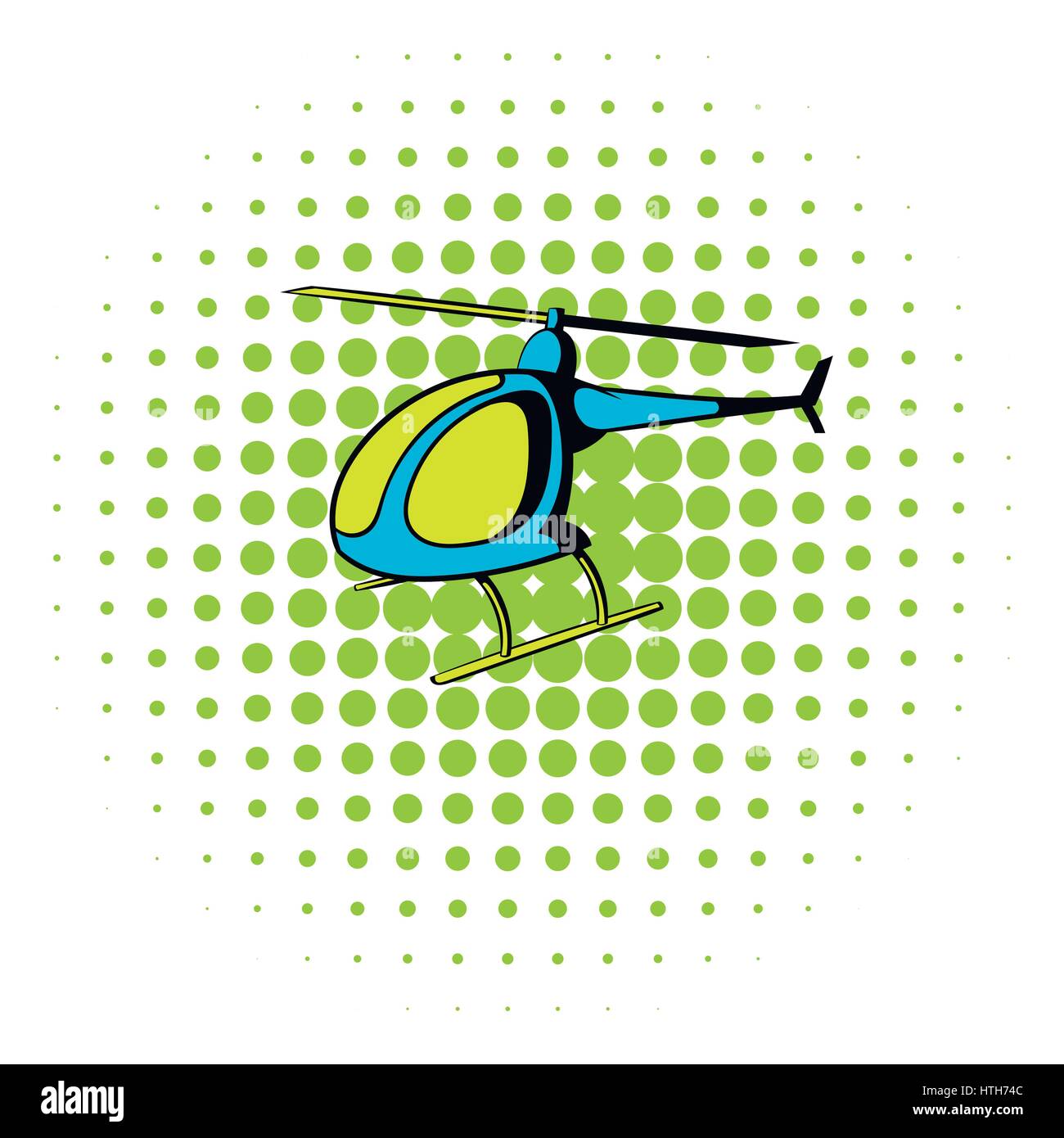 Helicopter icon, comics style Stock Vector Image & Art - Alamy