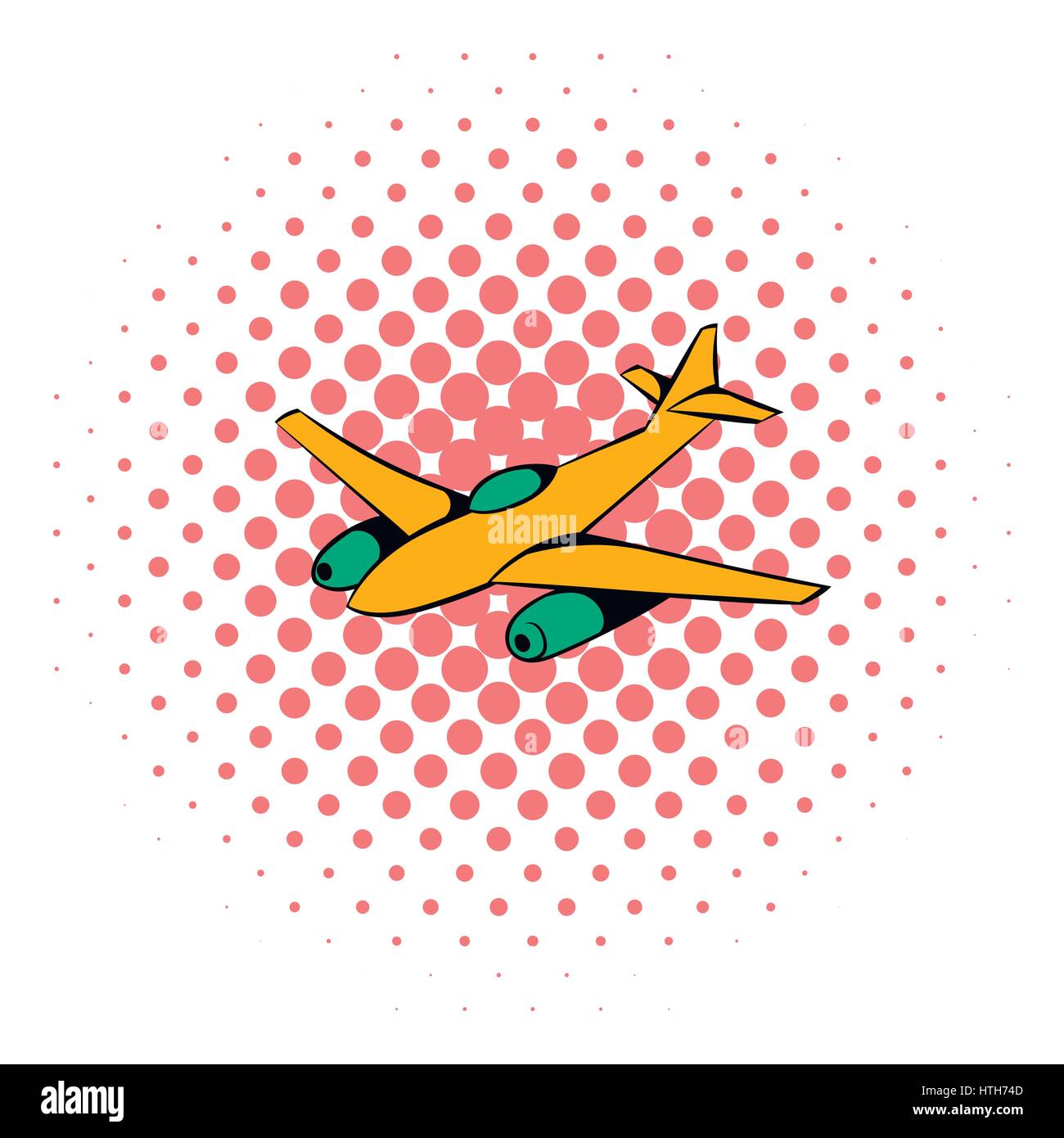 Fighter aircraft icon, comics style Stock Vector Image & Art - Alamy
