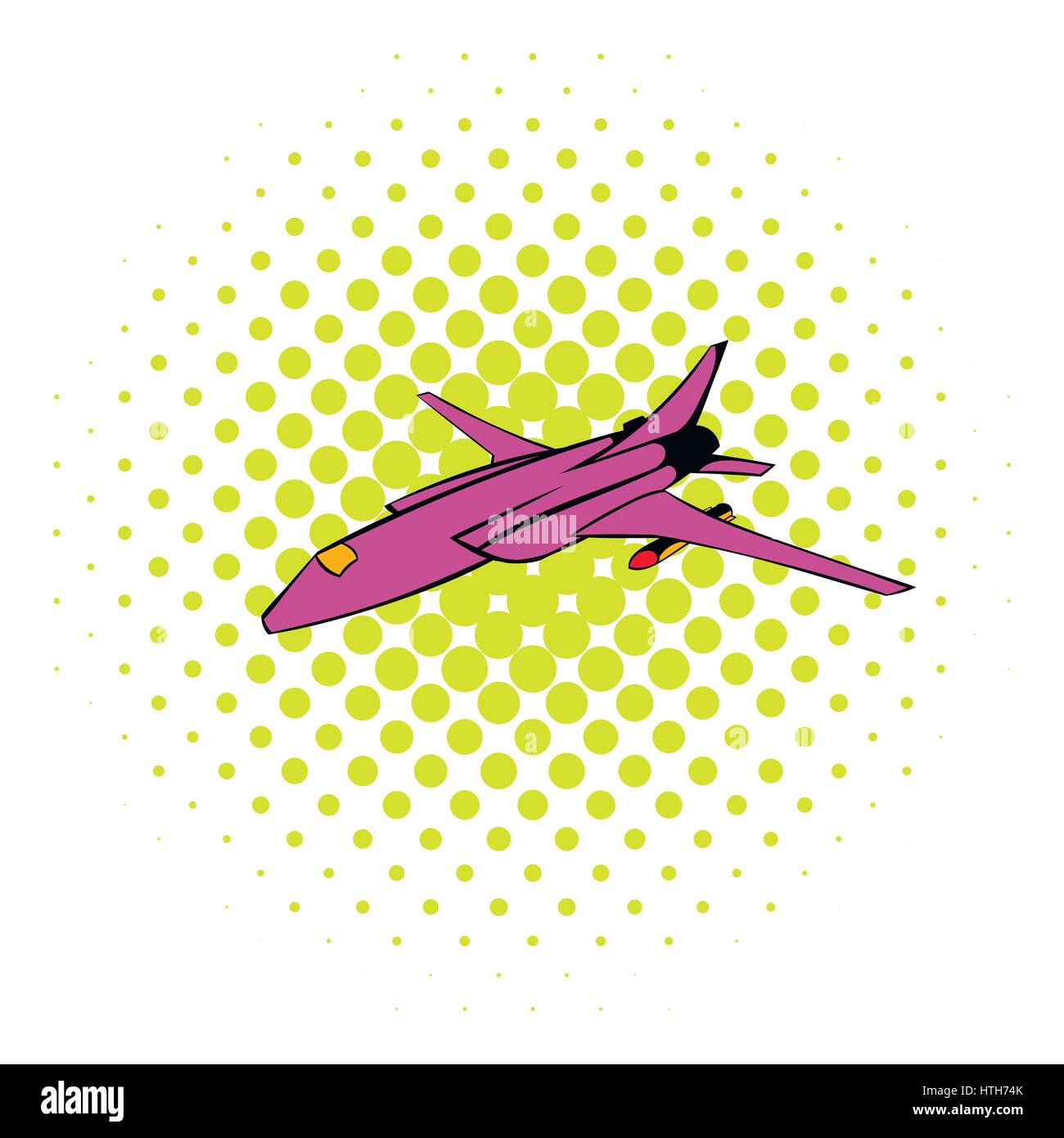 Fighter aircraft icon, comics style Stock Vector Image & Art - Alamy