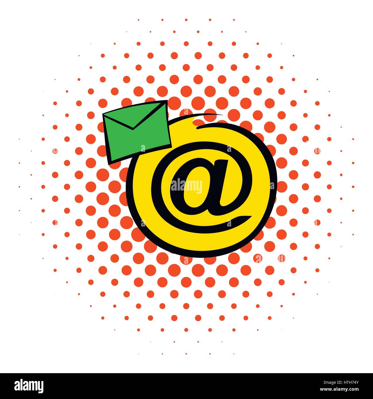 E-mail sign icon, comics style Stock Vector Image & Art - Alamy