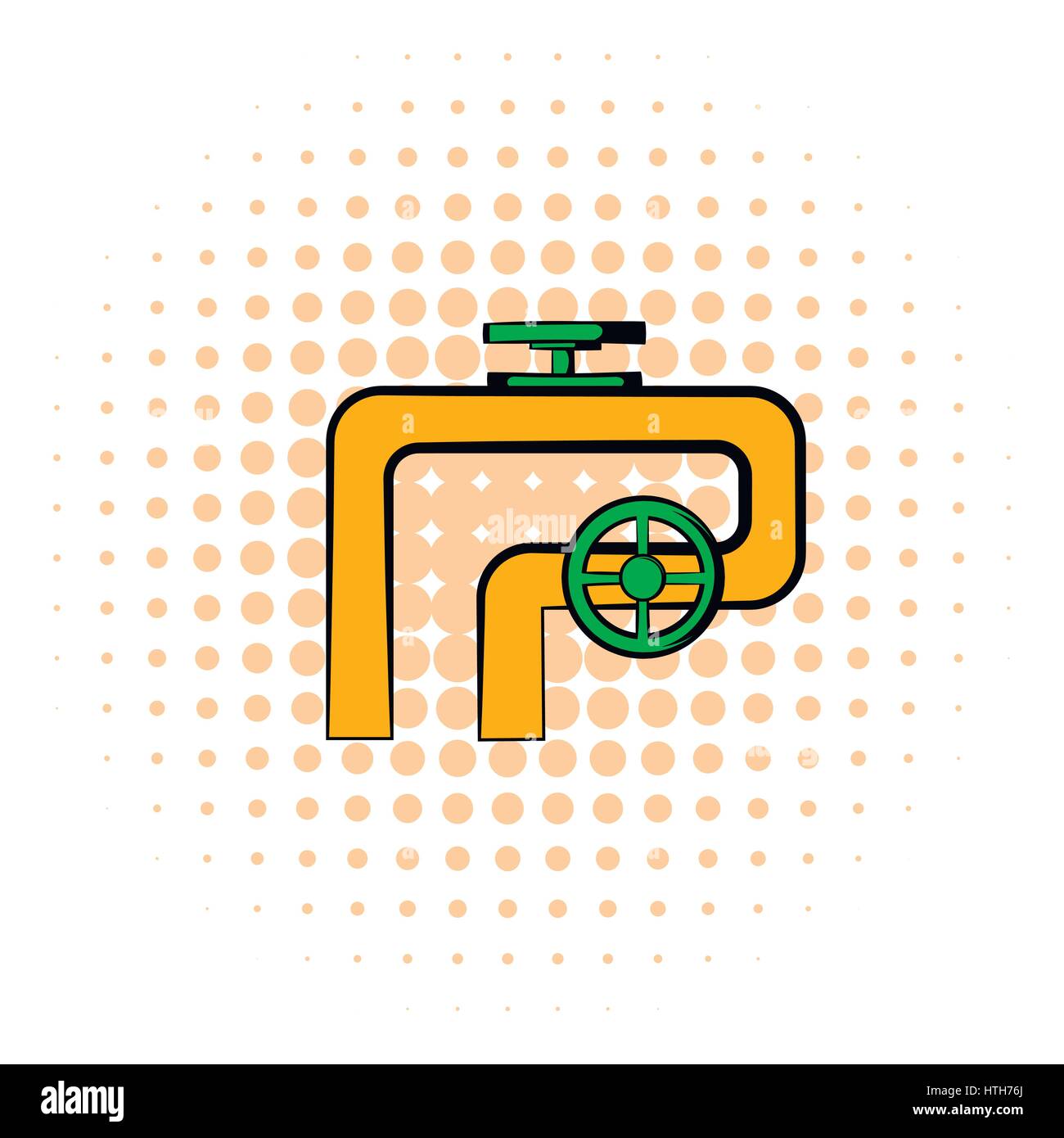 Pipeline with valve and handwheel icon Stock Vector Image & Art - Alamy