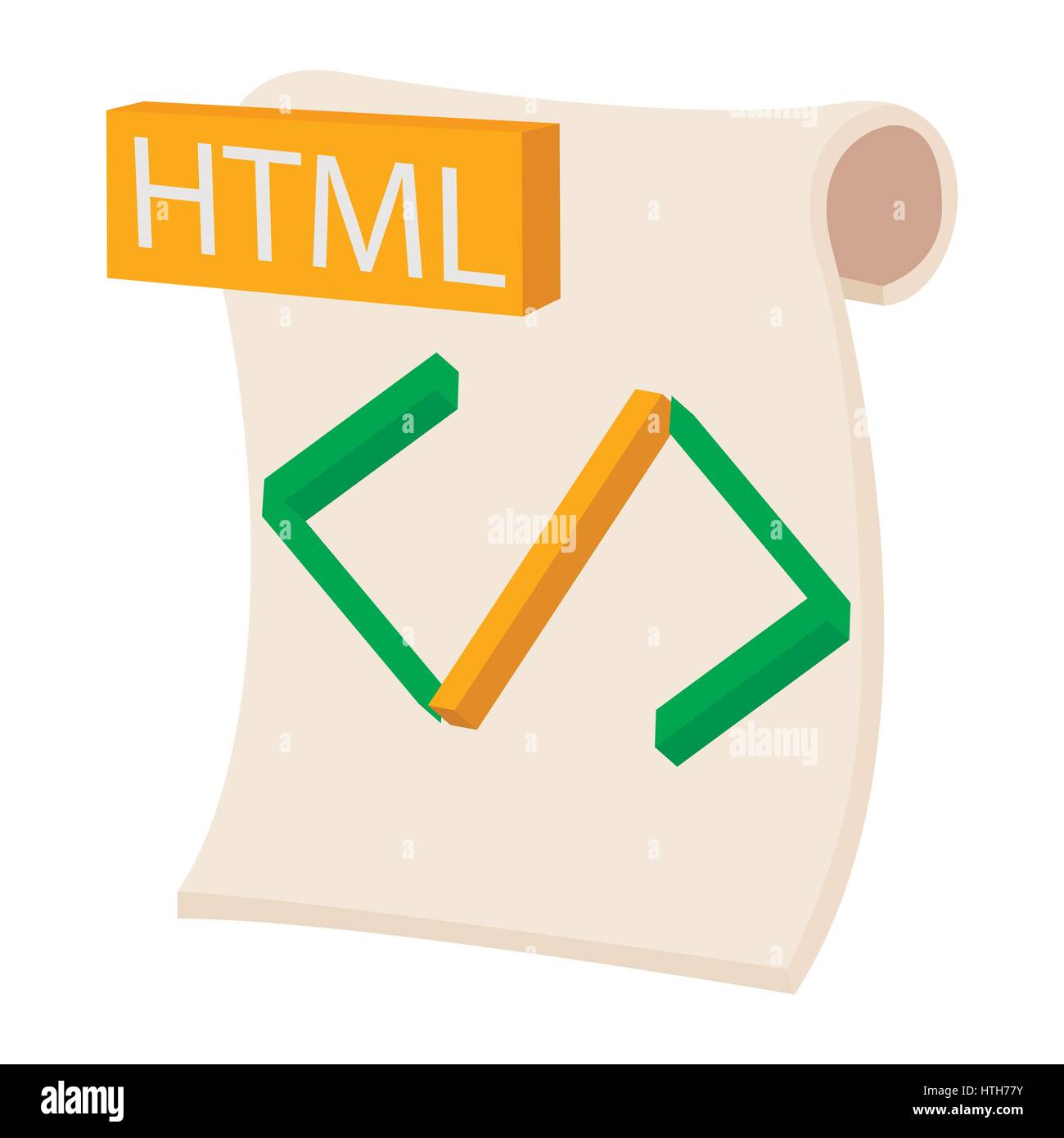 HTML icon, cartoon style Stock Vector Image & Art - Alamy