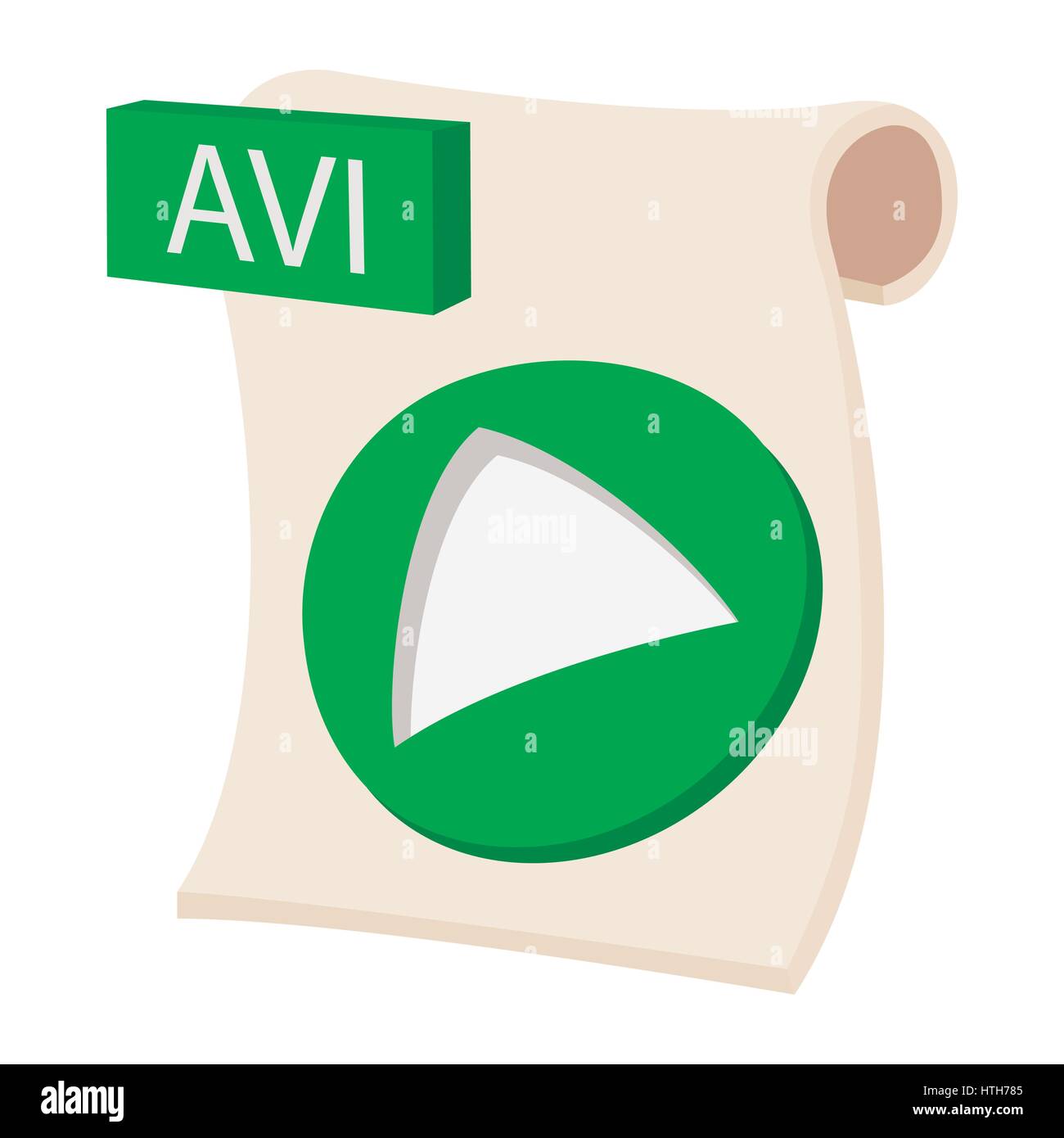 AVI icon, cartoon style Stock Vector Image & Art - Alamy