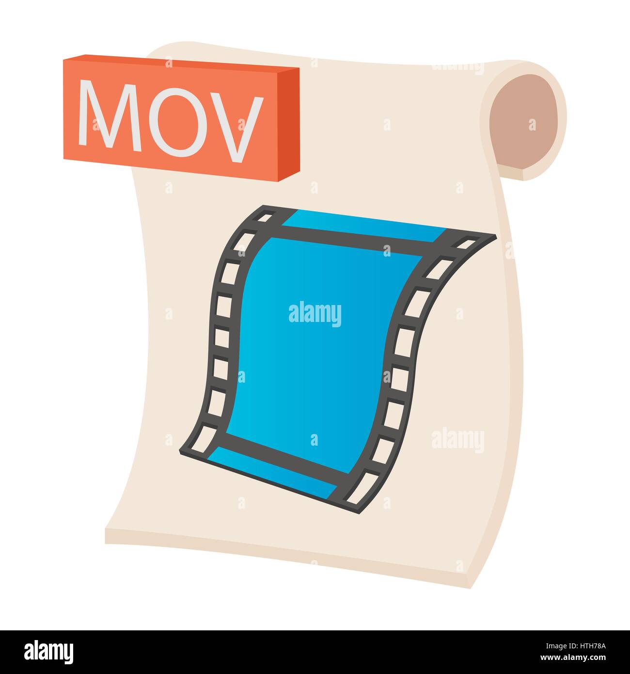 MOV icon, cartoon style Stock Vector Image & Art - Alamy
