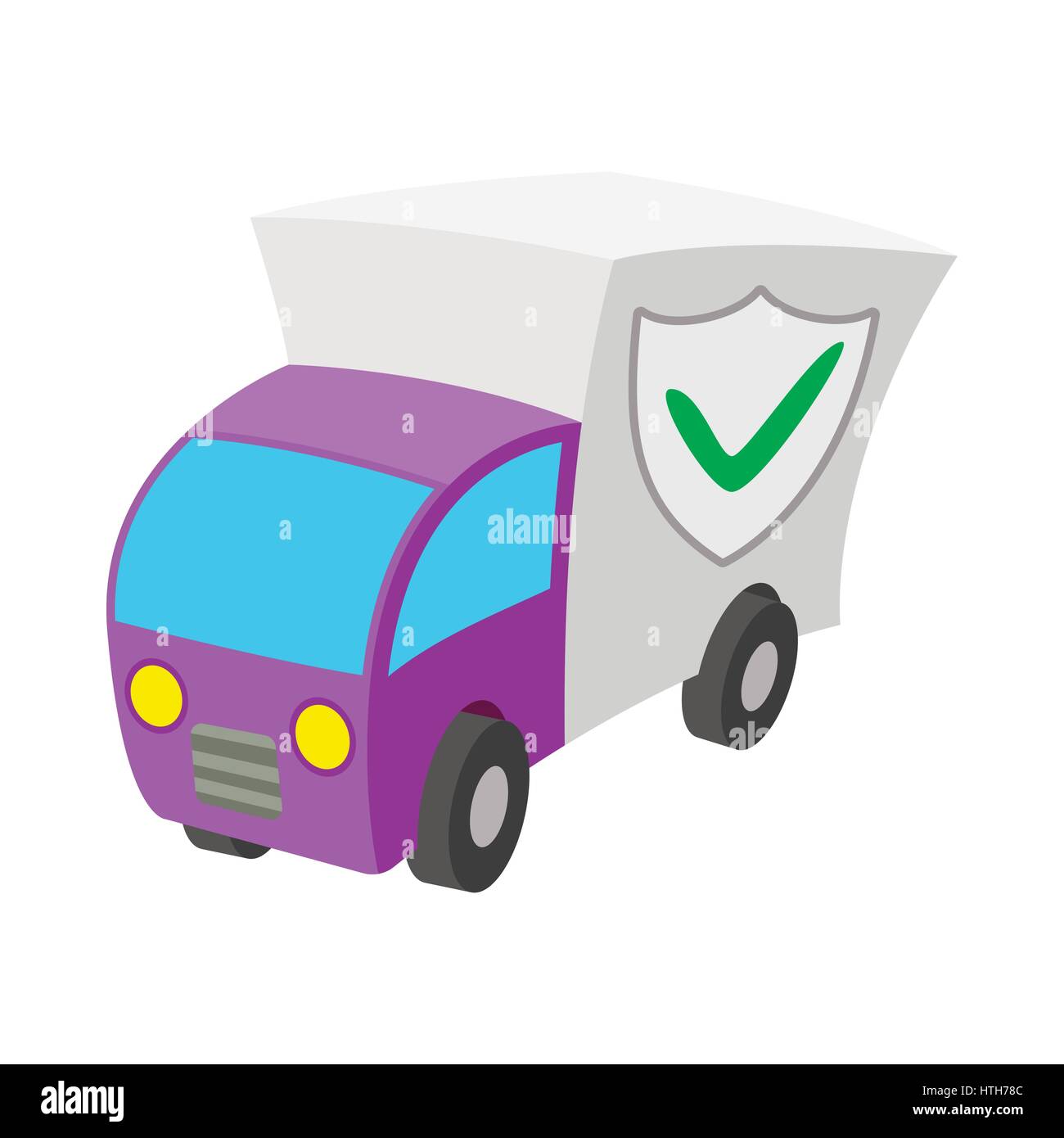 Car guard shield icon, cartoon style Stock Vector Image & Art - Alamy